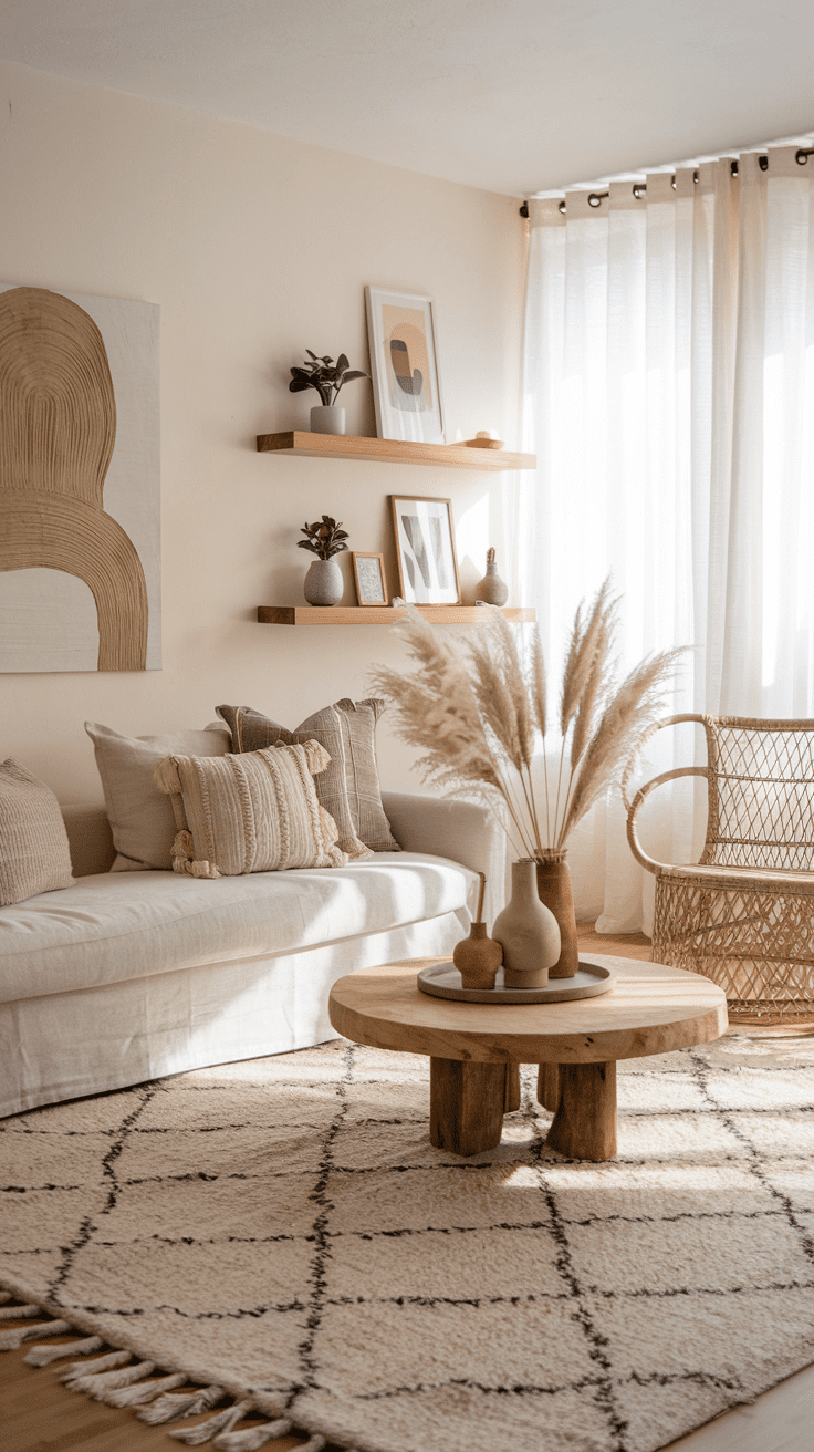 14 Minimal Boho Living Rooms That Perfectly Balance Calm and Character ...