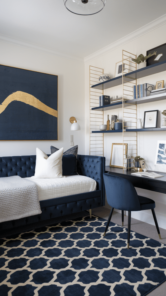 50+ Navy Blue Bedroom Design Ideas | Transform Your Space - Moss & Main