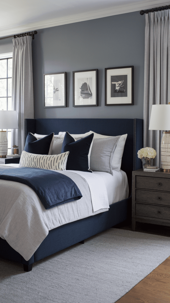 50+ Navy Blue Bedroom Design Ideas | Transform Your Space - Moss & Main