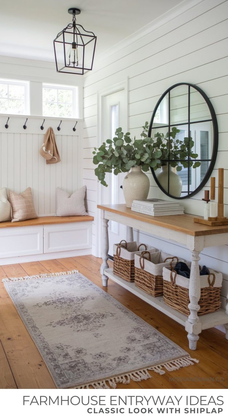 Farmhouse Entryway Ideas | Decor Tips + Designs