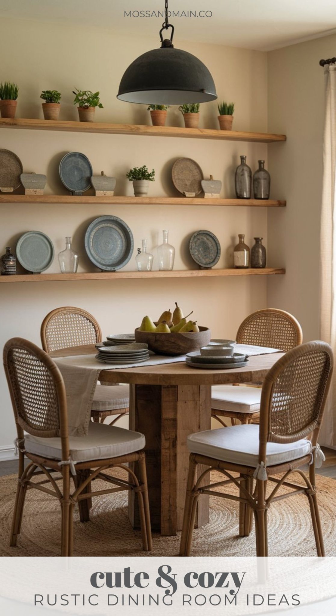 25 Rustic Dining Room Ideas + Decor Tips - Moss & Main