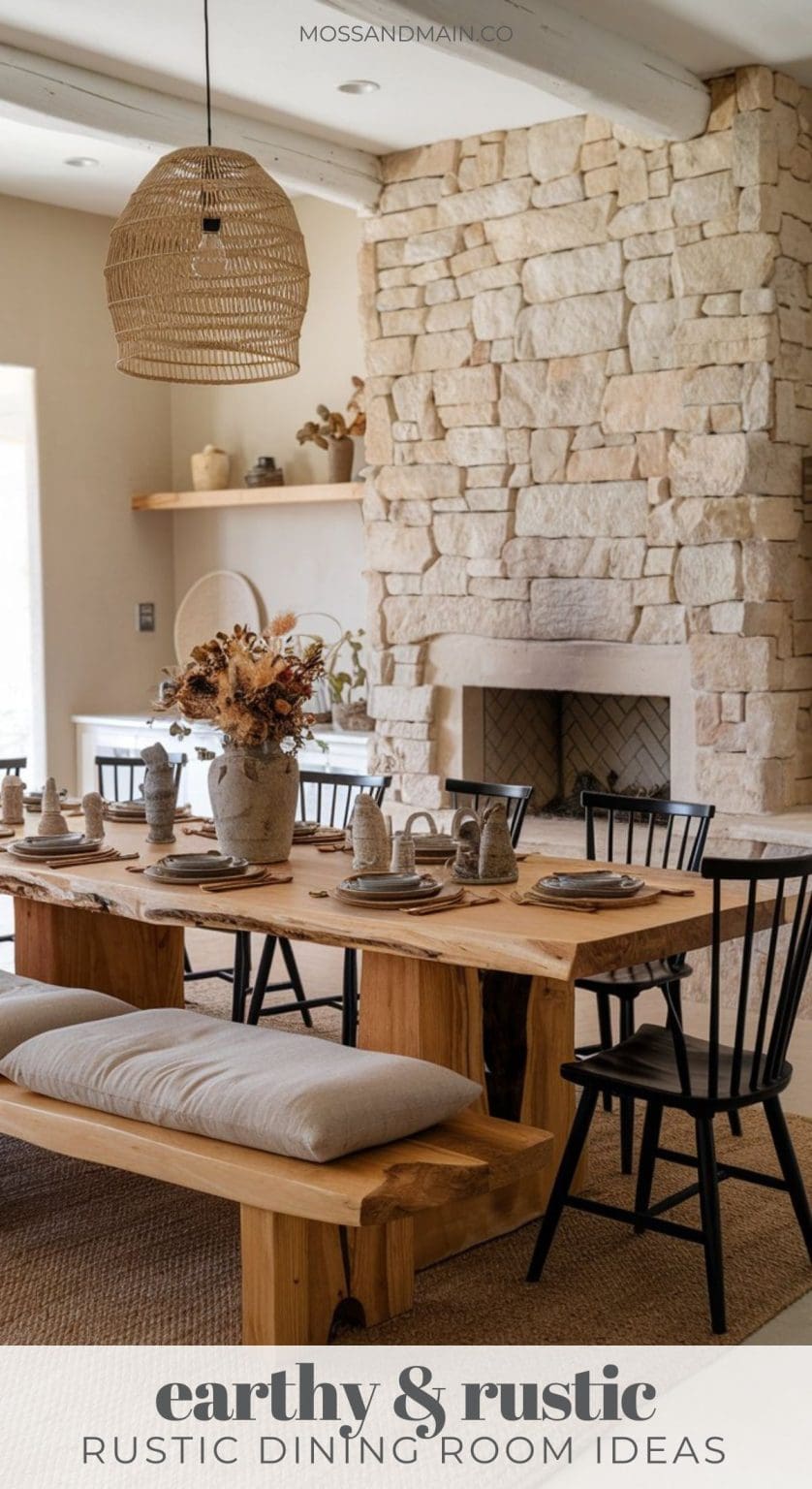 25 Rustic Dining Room Ideas + Decor Tips - Moss & Main