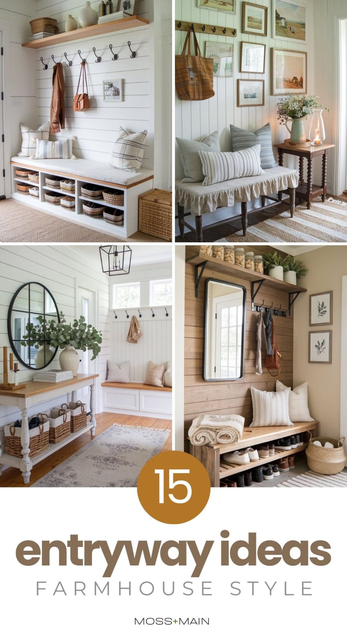 Farmhouse Entryway Ideas | Decor Tips + Designs