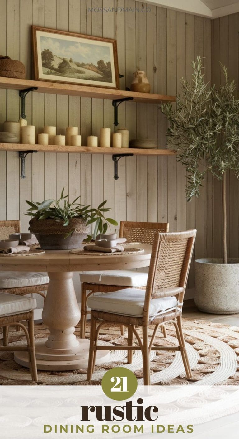 25 Rustic Dining Room Ideas + Decor Tips - Moss & Main