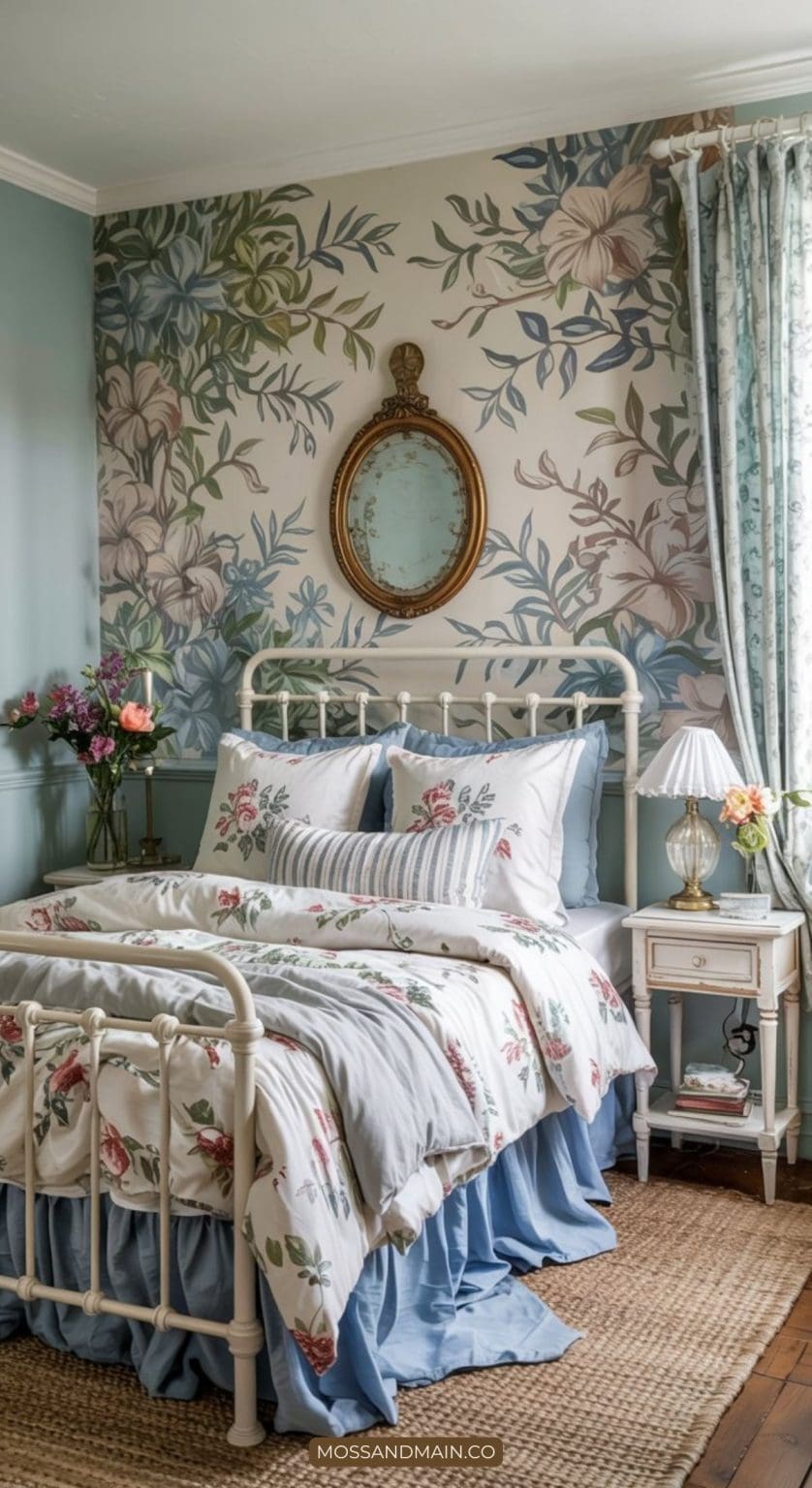 Blue Cottagecore Bedroom Ideas That Feel Calm, Cozy, and Storybook-Soft ...